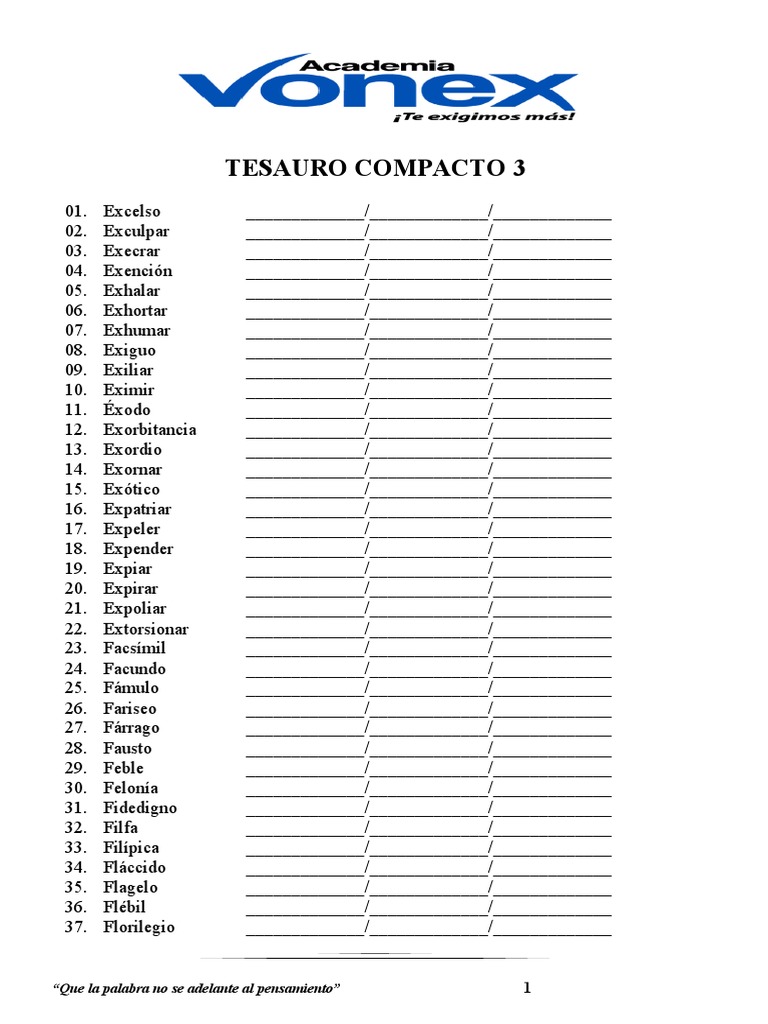Tesauro 3 1 | PDF