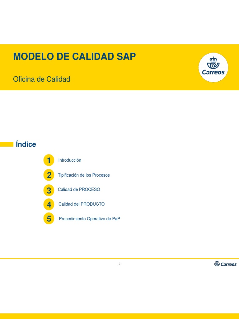 Modelo de Calidad SAP | PDF | Diseño