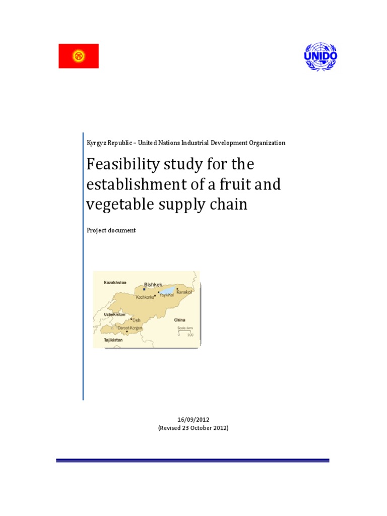 Feasibility Study For The Establishment of A Fruit and Vegetable Supply ...