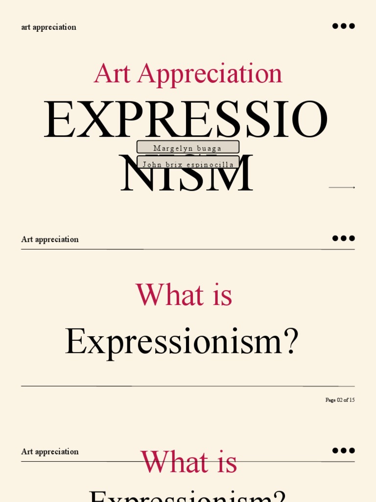 EXPRESSIONISM | PDF | Expressionism | Paintings