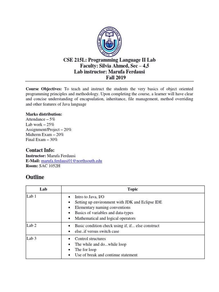 CSE215 Lab Taken | PDF | Method (Computer Programming) | Object ... CSE215 Lab Taken | PDF | Method (Computer Programming) | Object ...