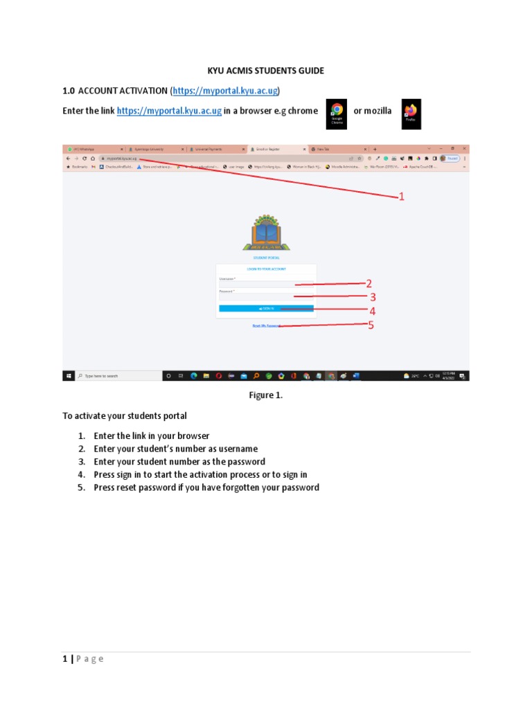 Acmis Students Guide | PDF | Password | Login