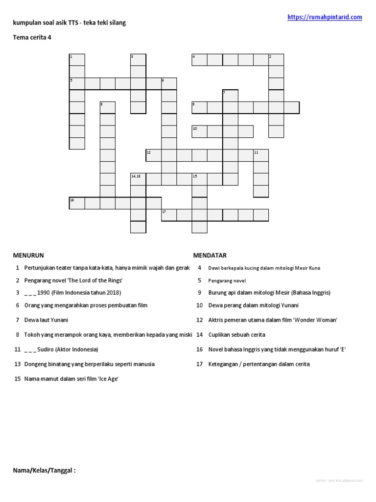 Kumpulan TTS Tema Orang Cerita 4 | PDF