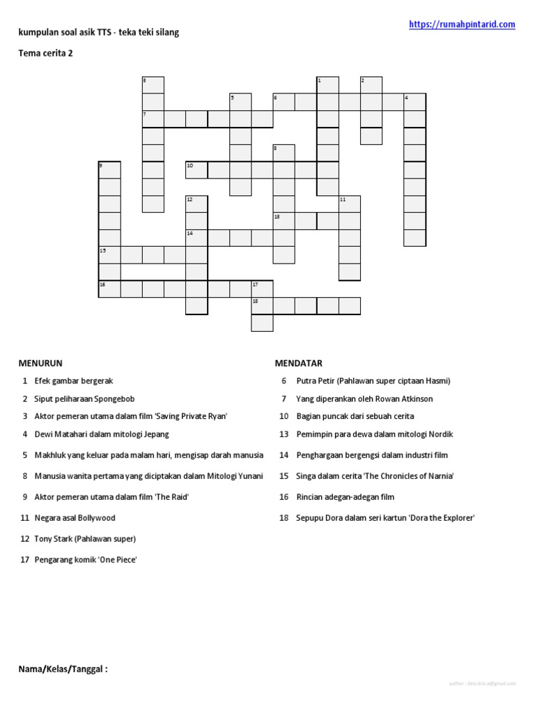 Kumpulan TTS Tema Orang Cerita 2 | PDF