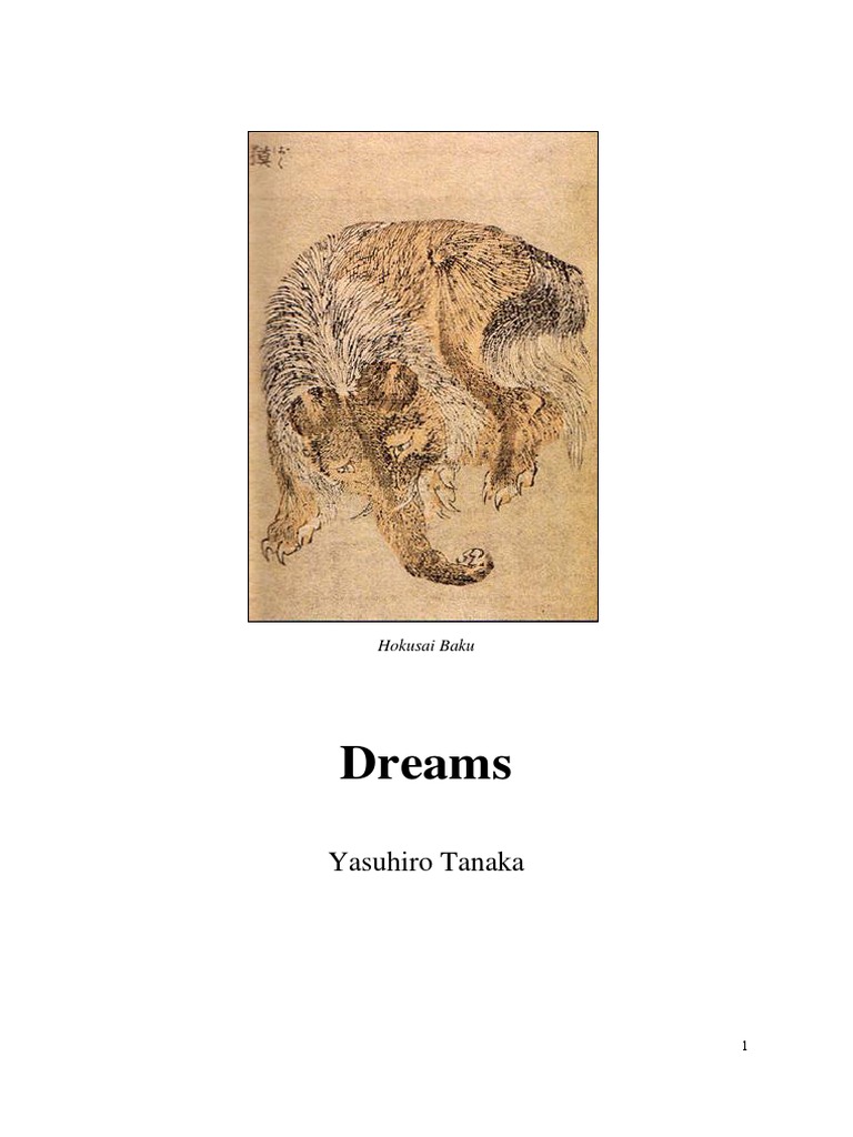 Dreams Yasuhiro Tanaka | PDF | Dream Interpretation | Carl Jung