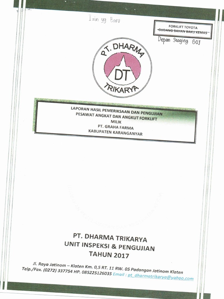 Pemeriksaan Berkala 4 PT. Graha Farma | PDF