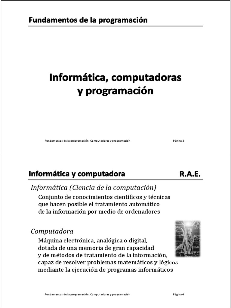 UNIDAD 1 - Computadoras y Programación | Descargar gratis PDF ...