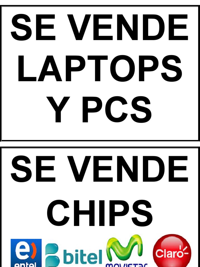 Se Vende Laptops y PCS | PDF | Hogar, jardinería y bricolaje | Informática
