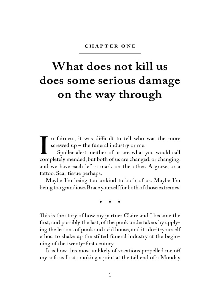 What Remains Chapter 1: What Does Not Kill Us Does Some Serious Damage ...