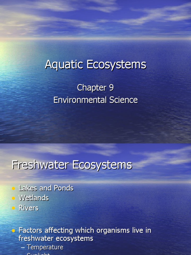 Chap.9 Lesson 2 - Aquatic Ecosystems | Download Free PDF | Estuary ...