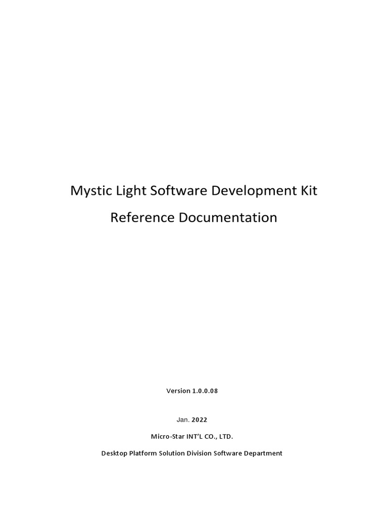 Mystic Light Software Development Kit - 1.0.0.8 | Download Free PDF ... Mystic Light Software Development Kit - 1.0.0.8 | Download Free PDF ...