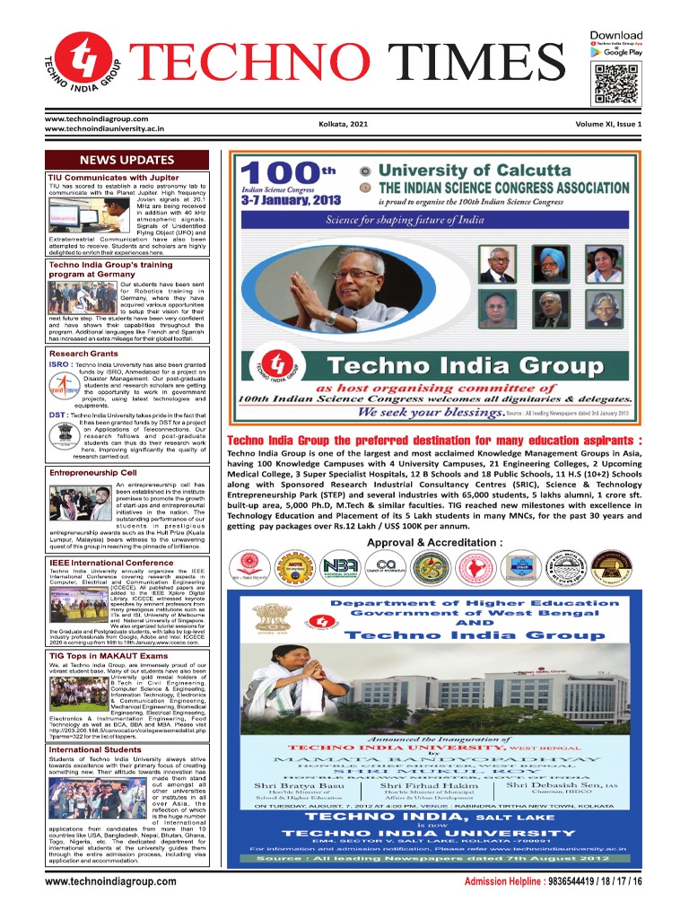 Techno Times Website | PDF | Institute Of Technology | Science