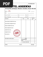 Hotel Bill | PDF