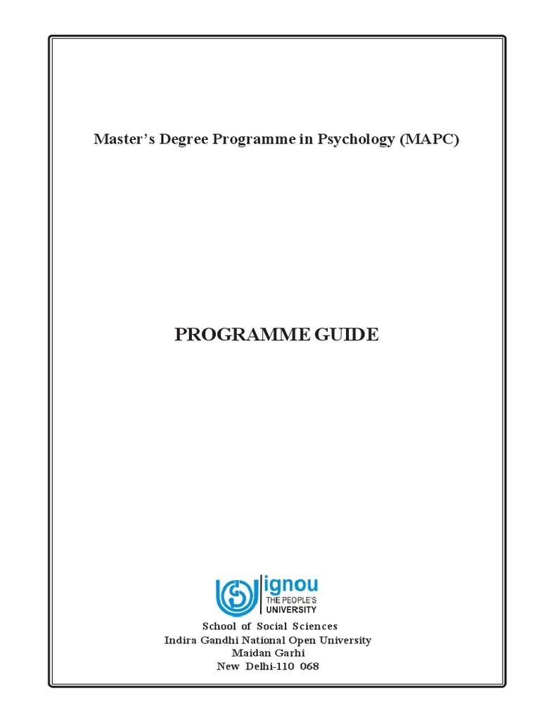PROGRAM GUIDE-MAPC-July 2022-Revised | PDF | Psychotherapy | Mental ...
