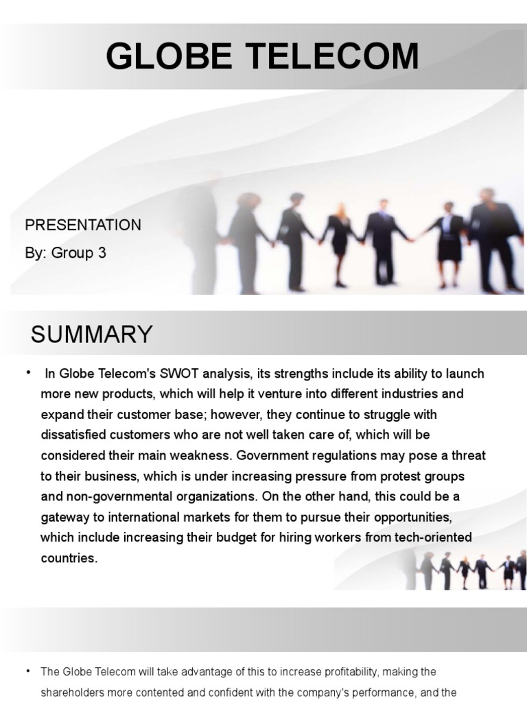 Swot Analysis | PDF | Communication | Telecommunications