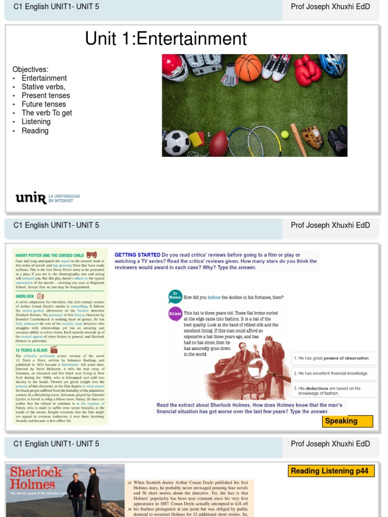 C1 English Units 1-5 | Download Free PDF | English Language | Adverb