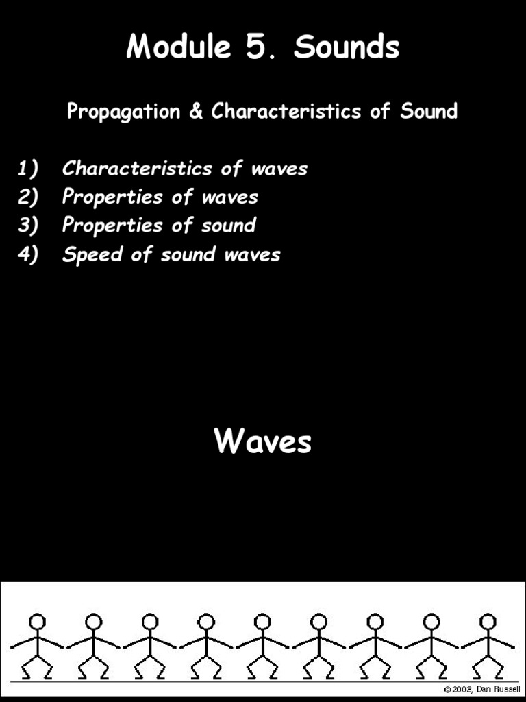Module 5 Sounds: Propagation & Characteristics | PDF | Sound | Waves