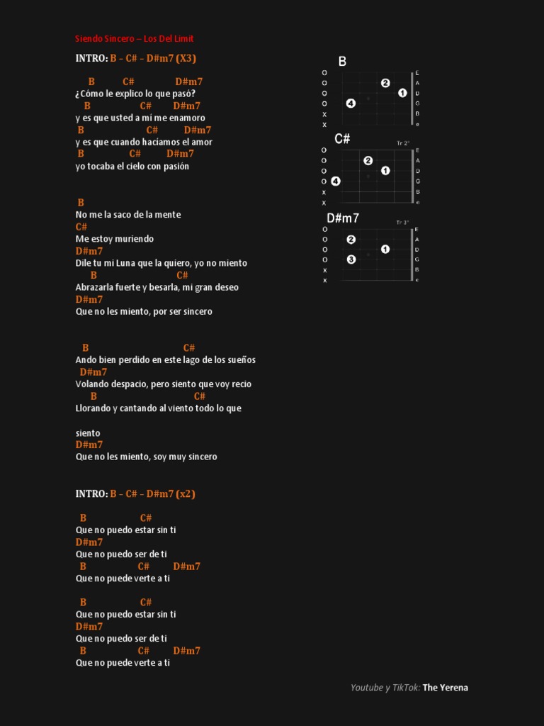 Intro:: Siendo Sincero - Los Del Limit | PDF