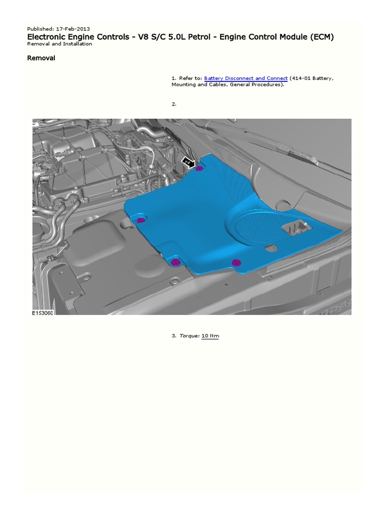 F-Type Bosch ECU Removal | PDF