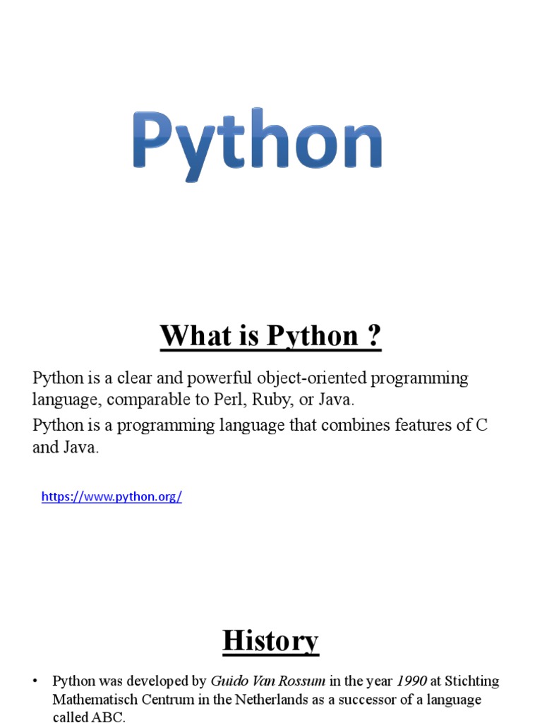 Introduction To Python | PDF