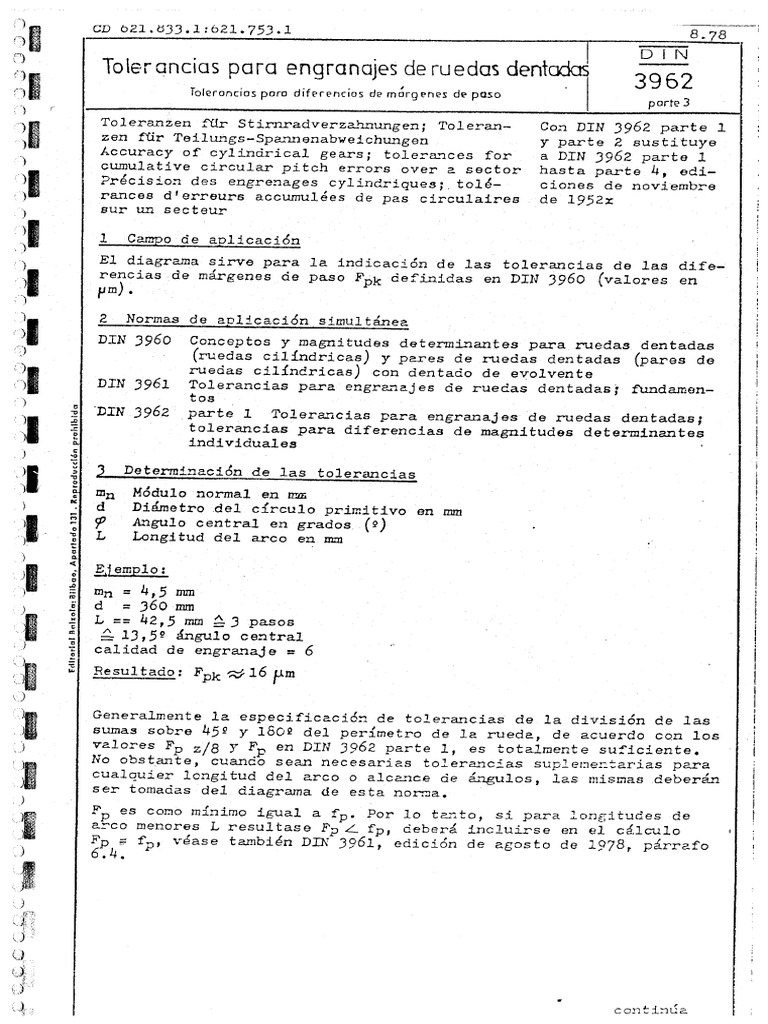 DIN-3962 Parte 3 | PDF