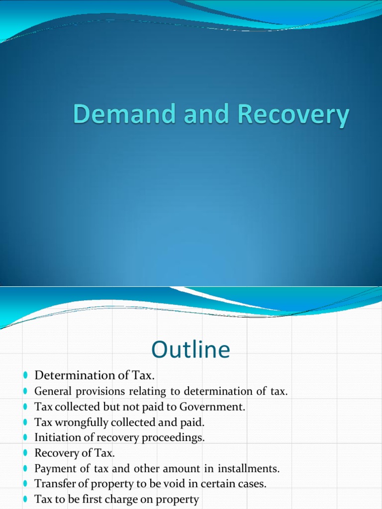 GST - Demand and Recovery | PDF | Value Added Tax | Taxes