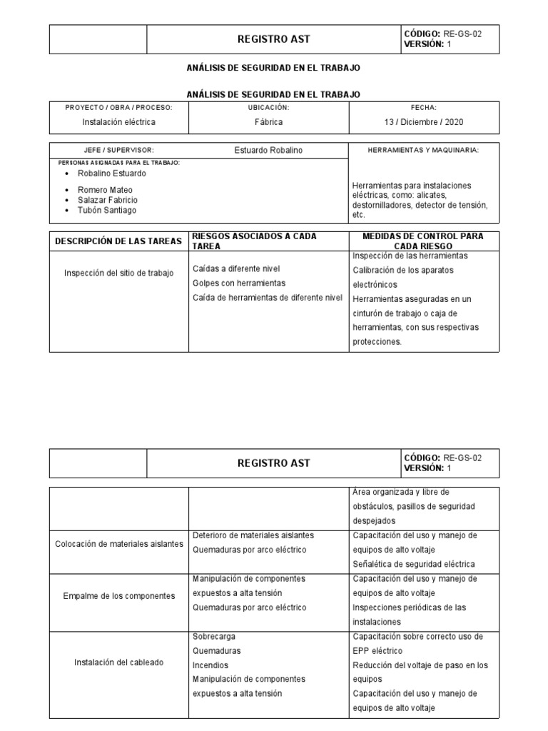 Ast Instalacion Electrica | PDF | Bienes manufacturados | Materiales Ast Instalacion Electrica | PDF | Bienes manufacturados | Materiales