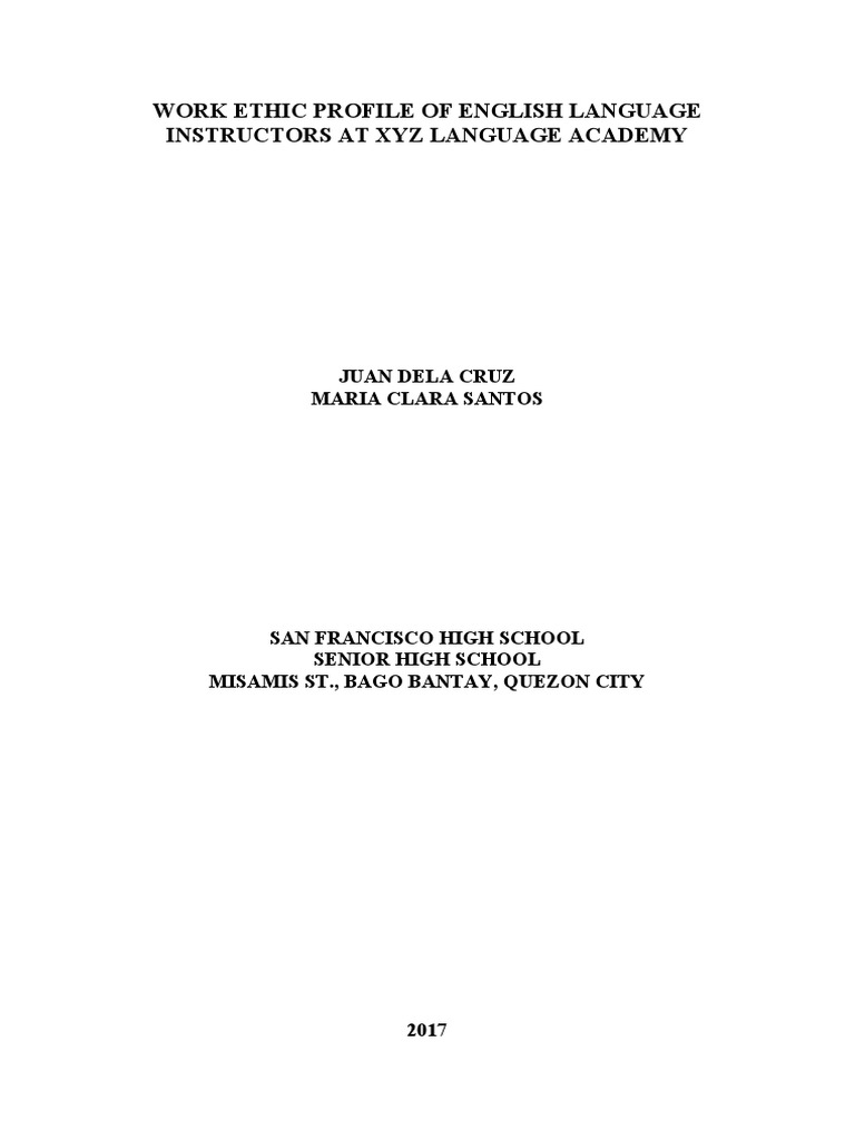 PR2 Sample Manuscript - Edited | PDF | Job Satisfaction | Dependent And ...