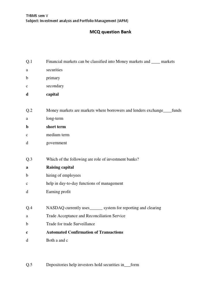 Tybms Sem5 IAPM - 1 | PDF