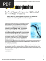 Graham Wallas 4 Stages of Creative Process | PDF | Insight | Creativity