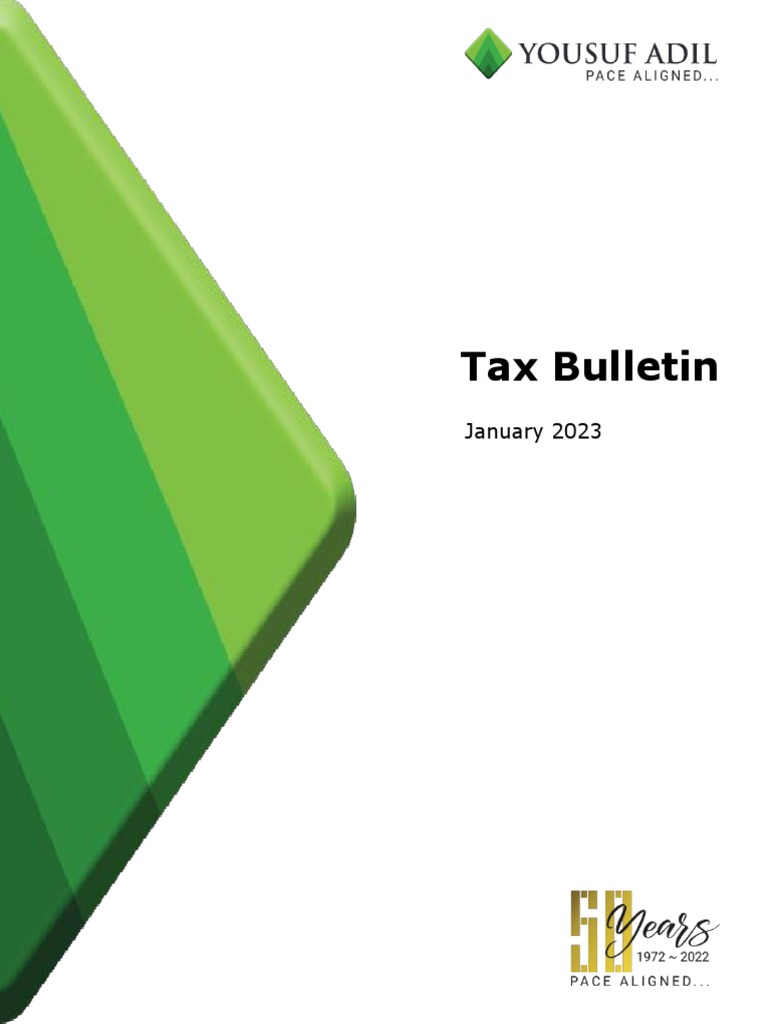 Tax Bulletin - January 2023 | PDF | Taxes | Tribunal