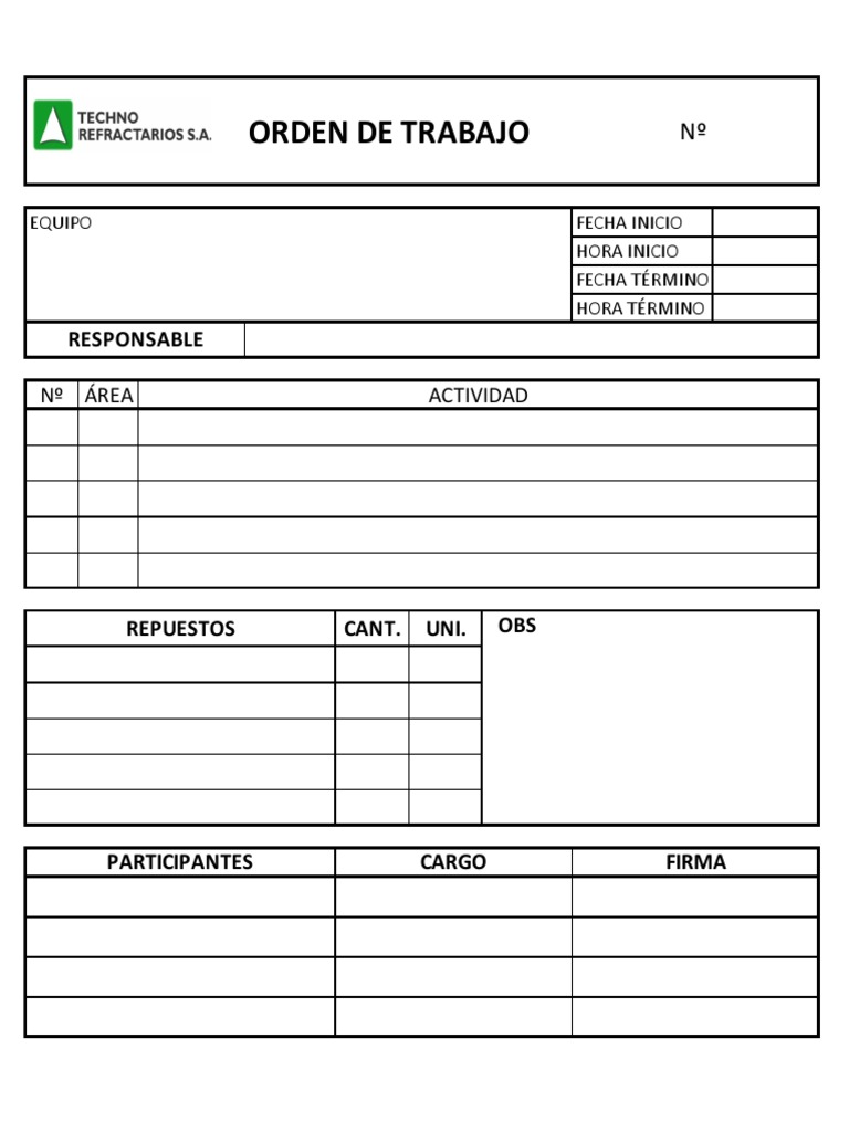 Ot Planilla | PDF