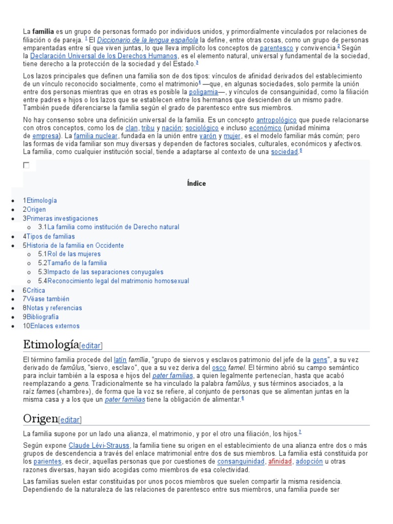 La Familia | PDF | Familia | Instituciones sociales