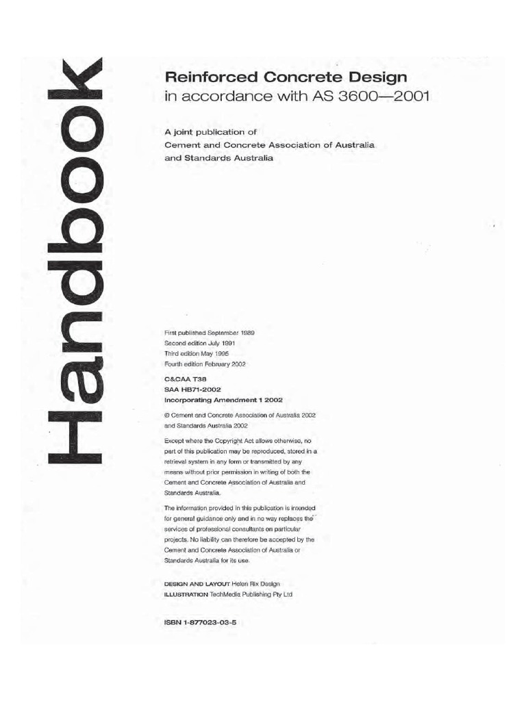 Reinforced Concrete Design Handbook To AS3600 | PDF