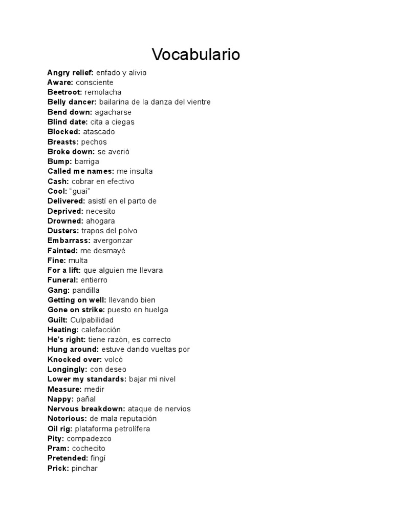 Vocabulario Esencial y Correcto | PDF | Arte