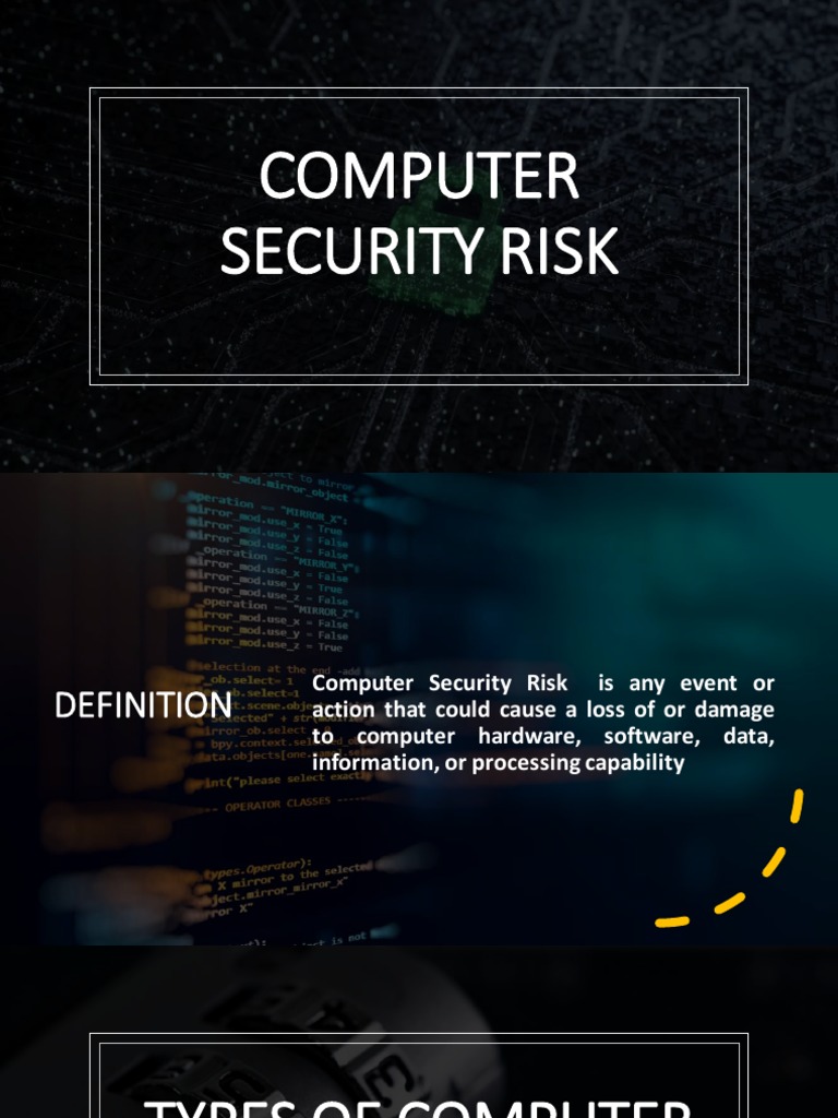 Computer Security Risk | PDF