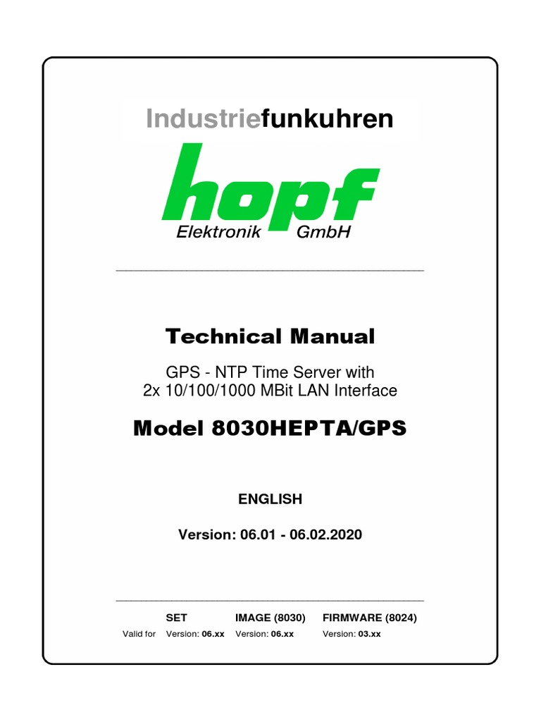 8030hepta-Gps v0601 en | PDF | Computer Network | Power Supply