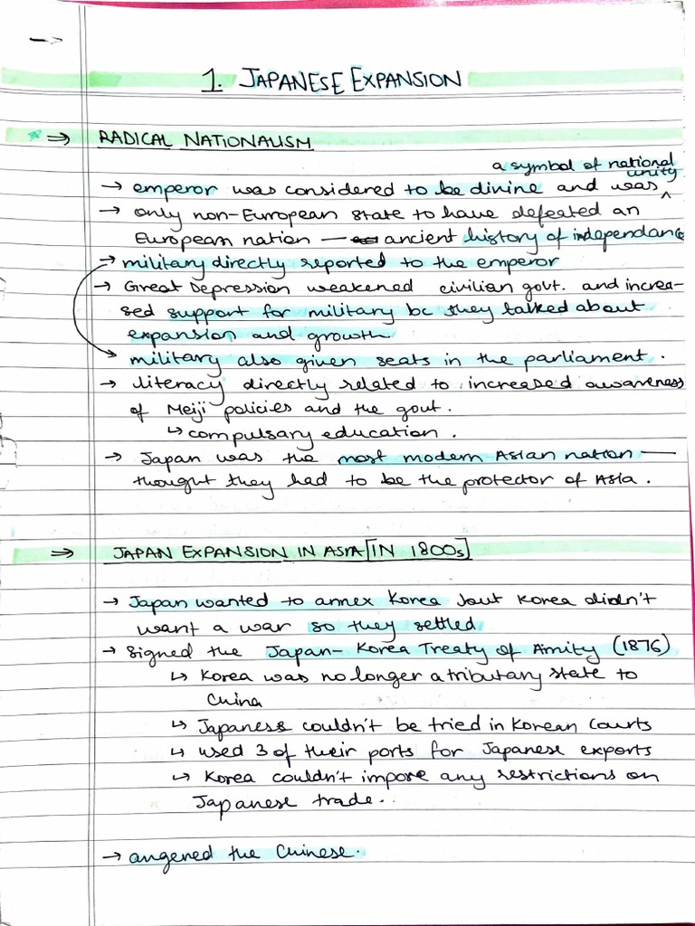 Japanese Expansion - Paper 1 | PDF
