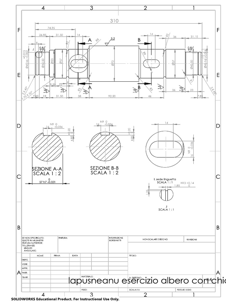 Albero Con Chiavetta Finito Messa in Tavola PDF | PDF