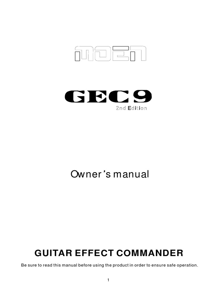 GEC9 2nd Edition | PDF | Amplifier | Switch