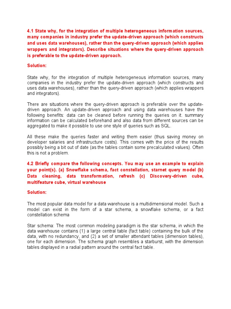 Assignment 4-1 | PDF | Data Warehouse | Computing