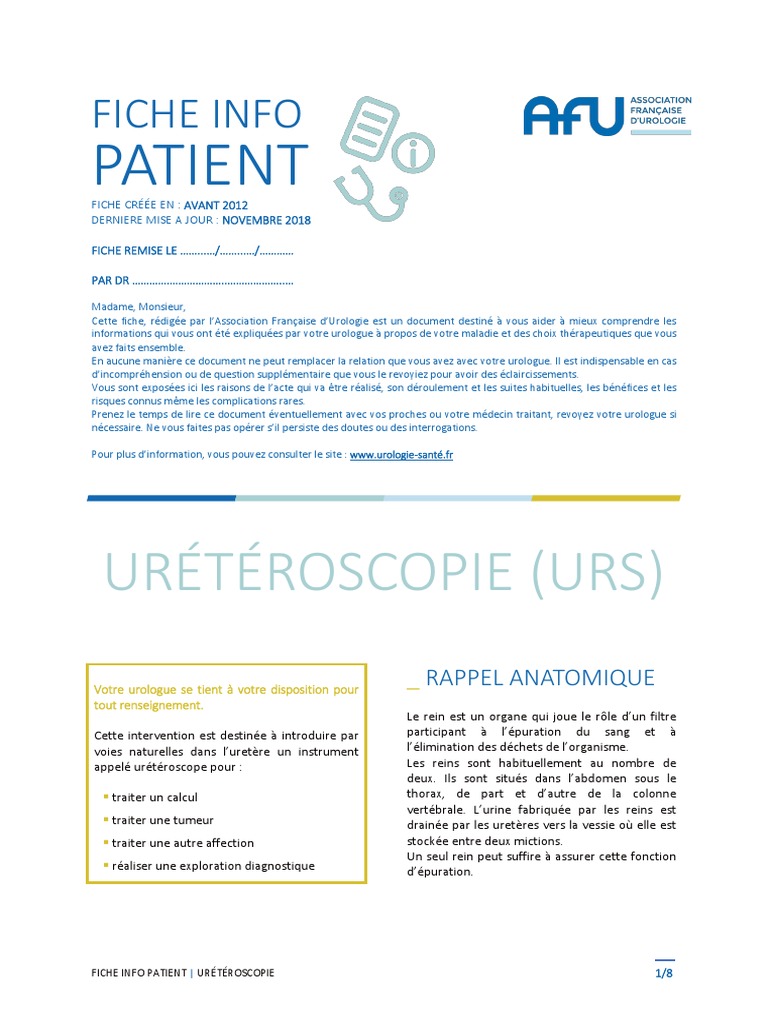74 Ureteroscopie Urs | PDF | Chirurgie | Biopsie