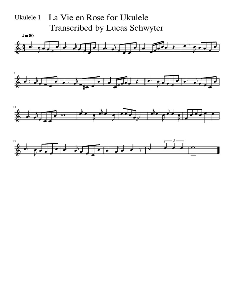 Ukulele Partitura | PDF