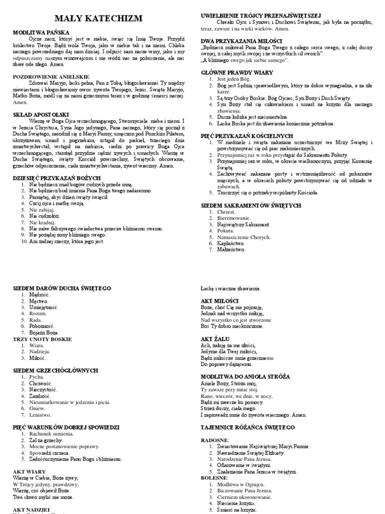 Maly Katechizm | PDF