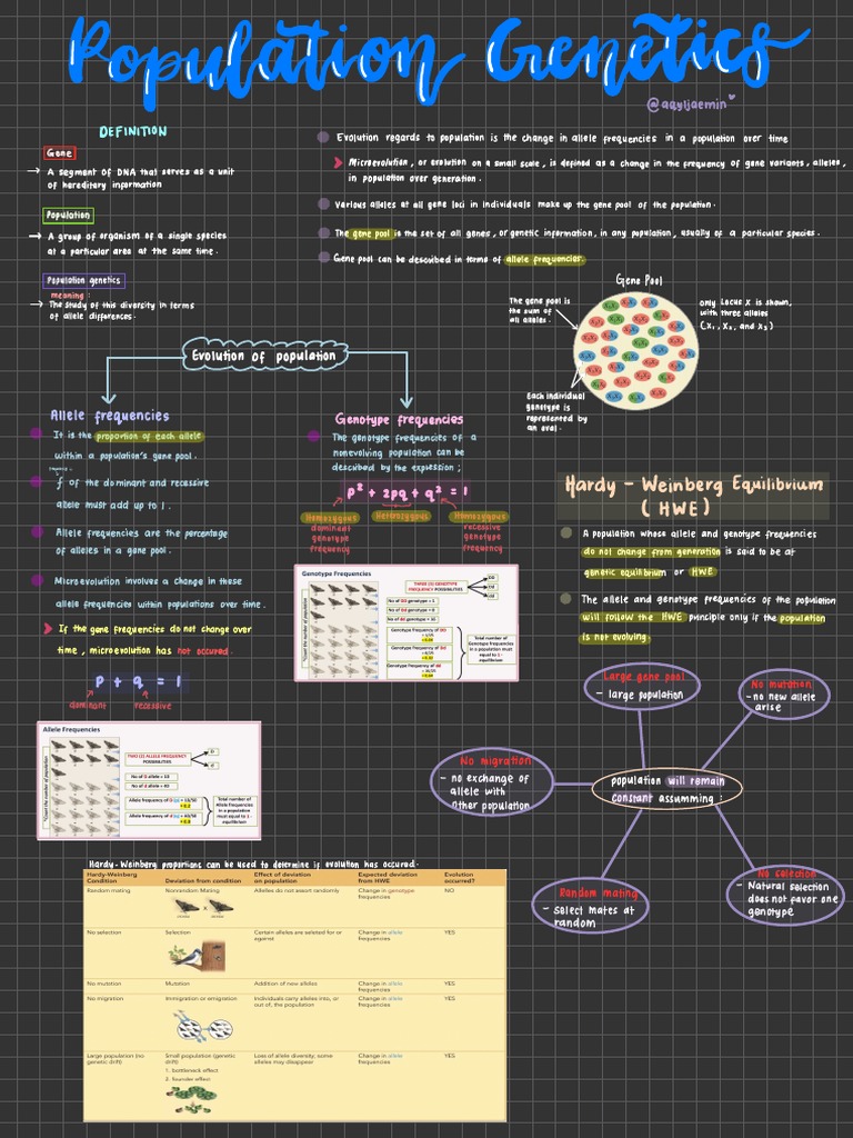 Note Topic3 | PDF | Allele | Evolution