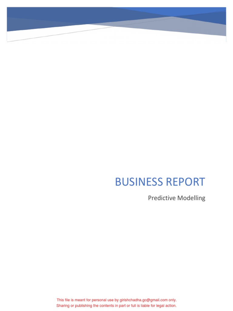 Predictive Modelling Project_n1 | PDF | Dependent And Independent Variables | Regression Analysis