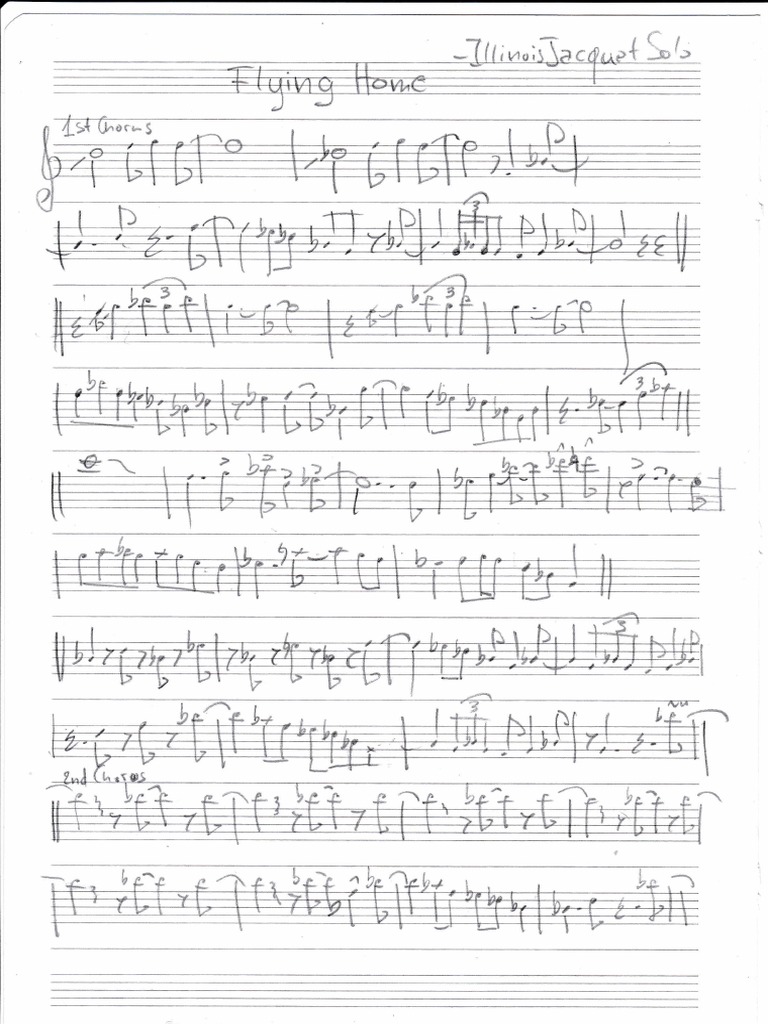 Flying Home - Illinois Jacquet | PDF