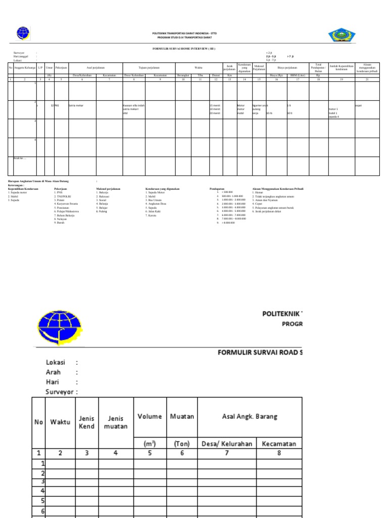 Form Survei Hi Rsi | PDF