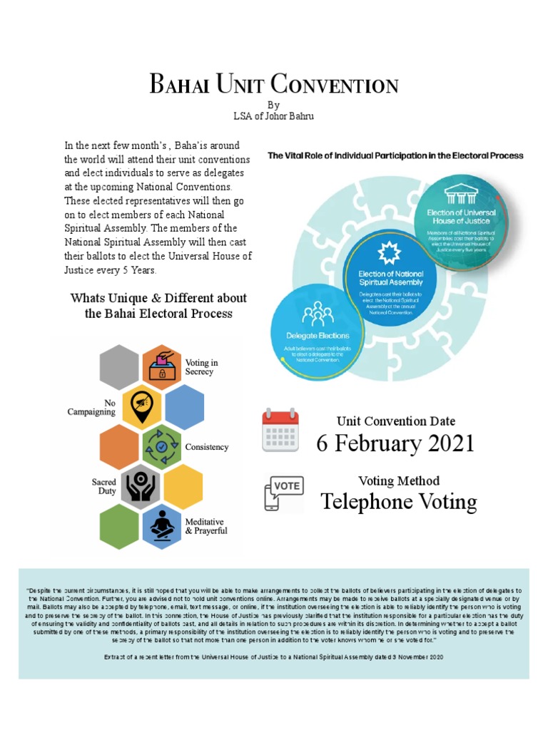 Unit Convention | PDF | Elections | Voting