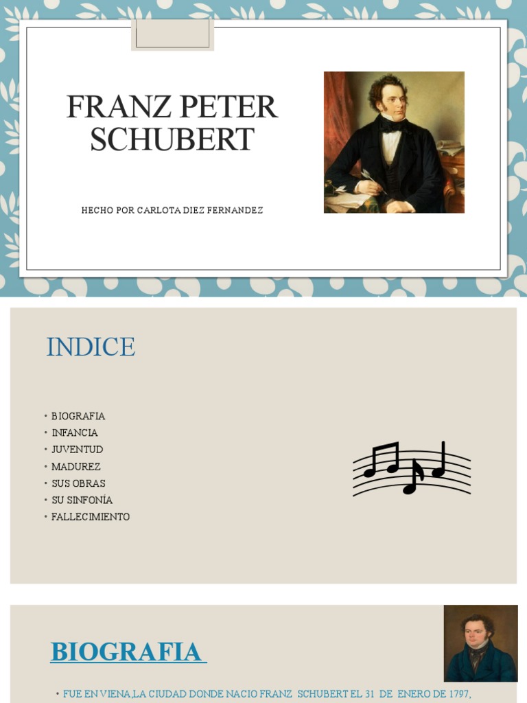 SCHUBERT | PDF | Franz Schubert | Música